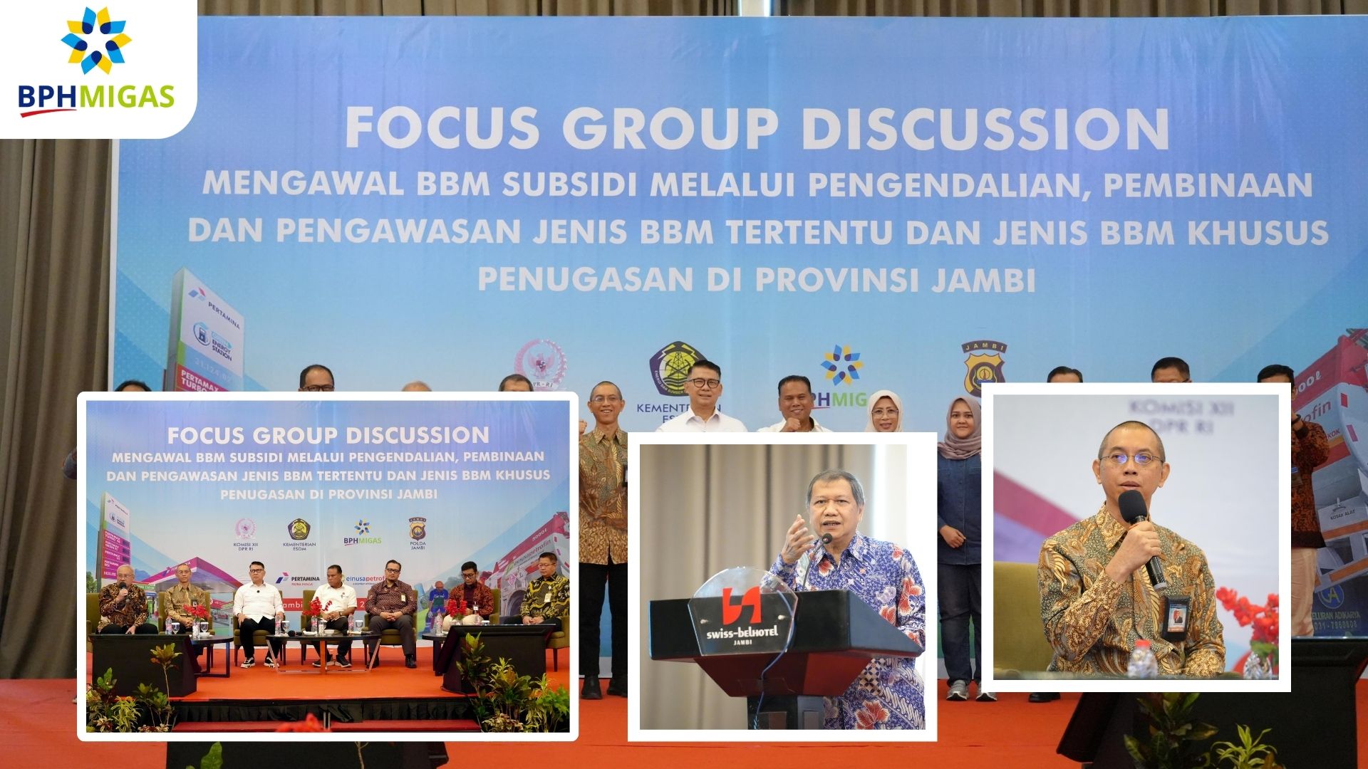 Anggota Komite BPH Migas Eman Salman Arief dan Harya Adityawarman ...